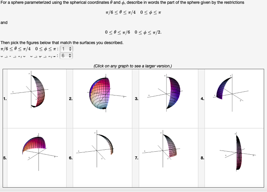Solved For a sphere parameterized using the spherical | Chegg.com