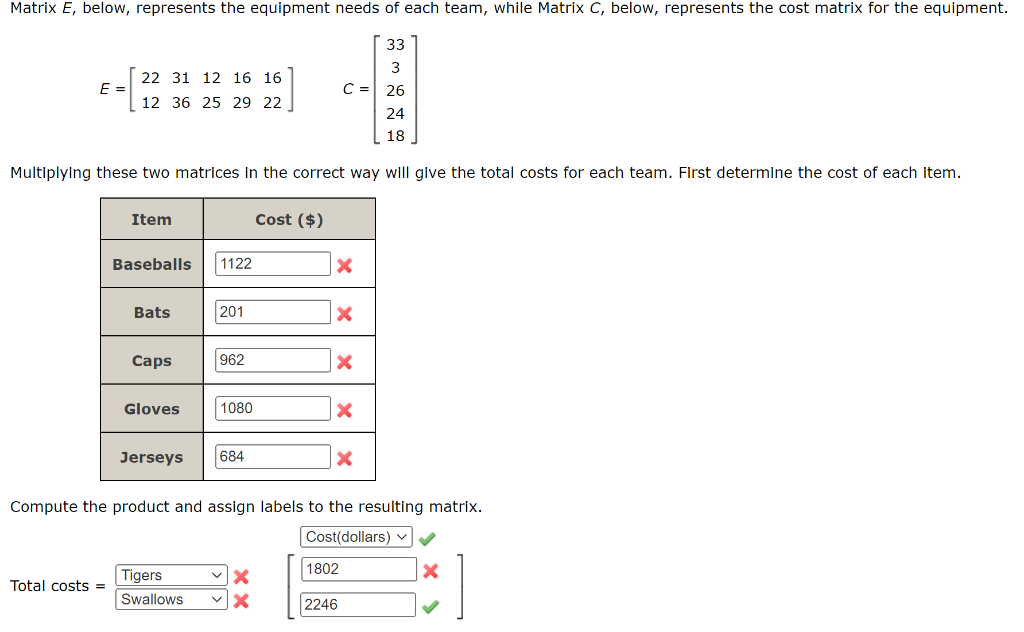 Solved =[22123136122516291622]C=⎣⎡333262418⎦⎤ Multiplying | Chegg.com