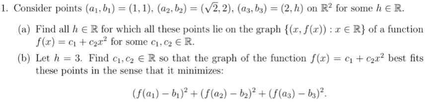 Solved Consider points | Chegg.com
