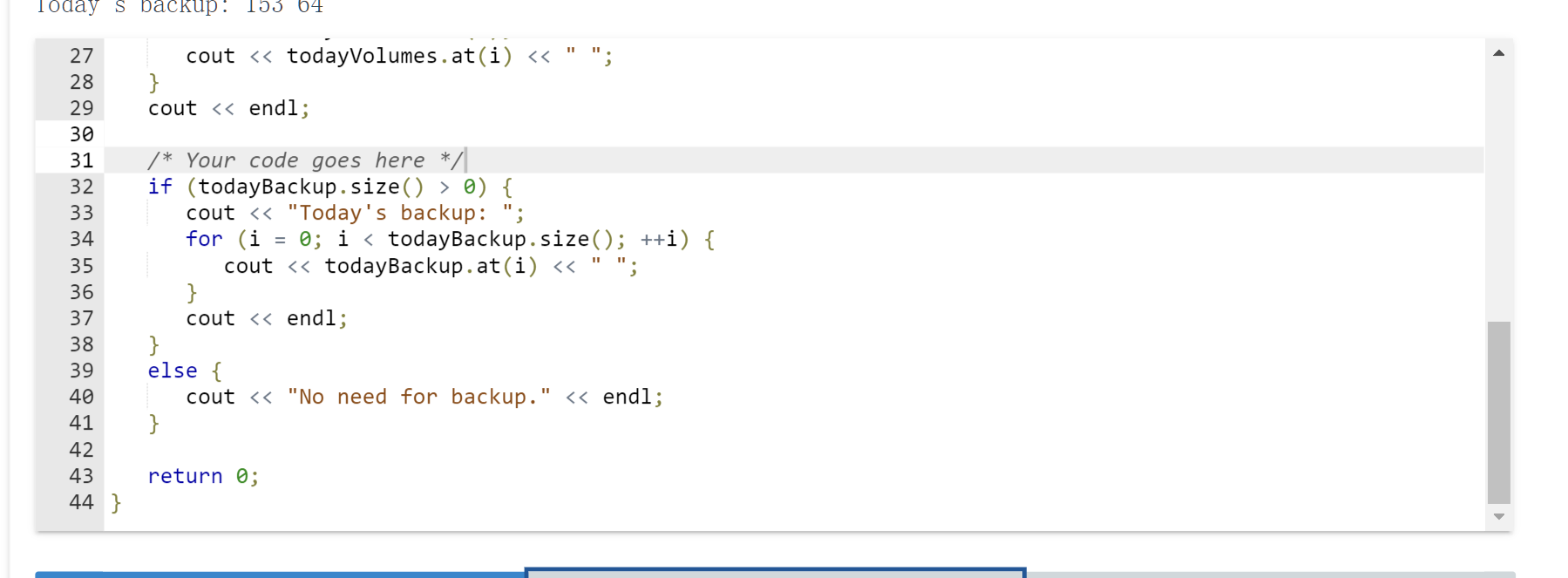 Solved #include #include using namespace | Chegg.com