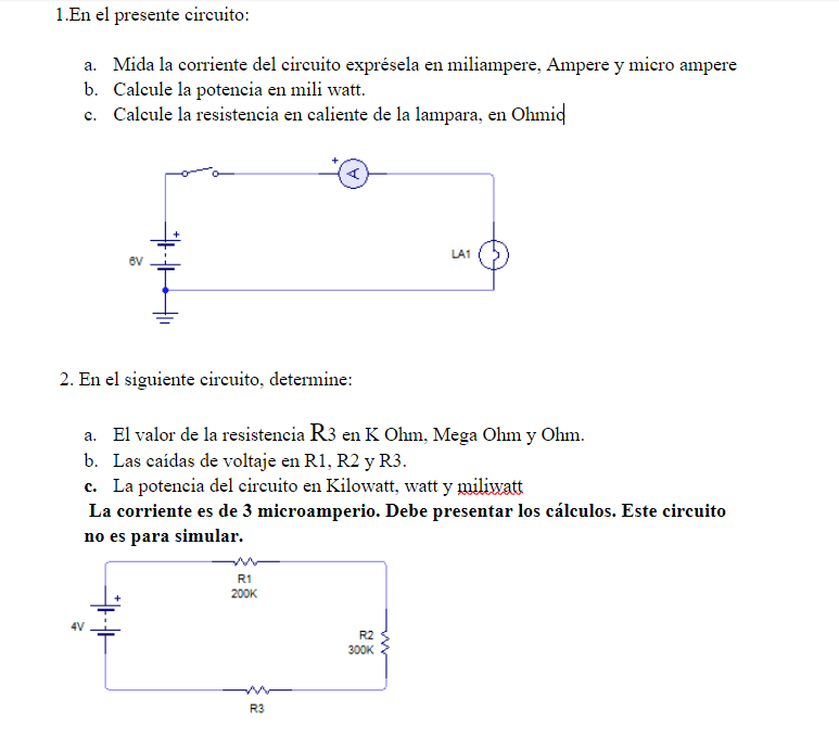 Solved 1.In this circuit: Measure the circuit current | Chegg.com