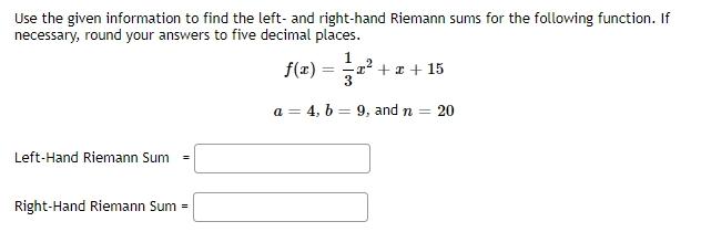 Solved Use the given information to find the left-and | Chegg.com
