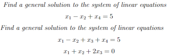 Solved Find a general solution to the system of linear | Chegg.com