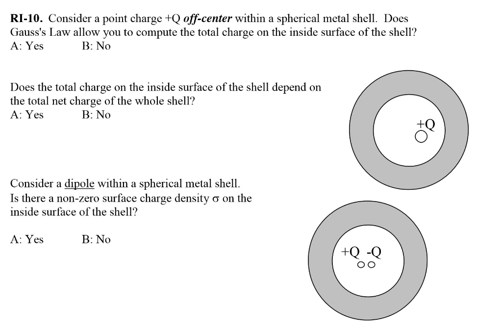 Solved RI-8 An insulating spherical shell with a uniform | Chegg.com