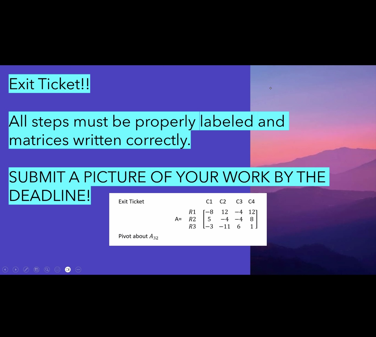 Exit Ticket!! All steps must be properly labeled and | Chegg.com