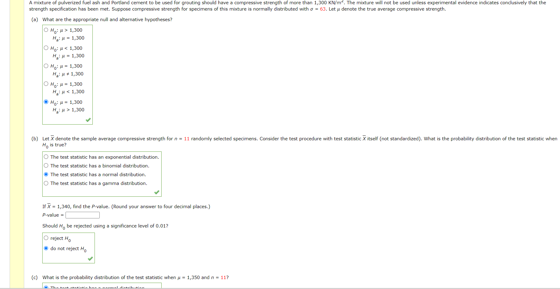 Solved The Test Statistic Has An Exponential Distribution