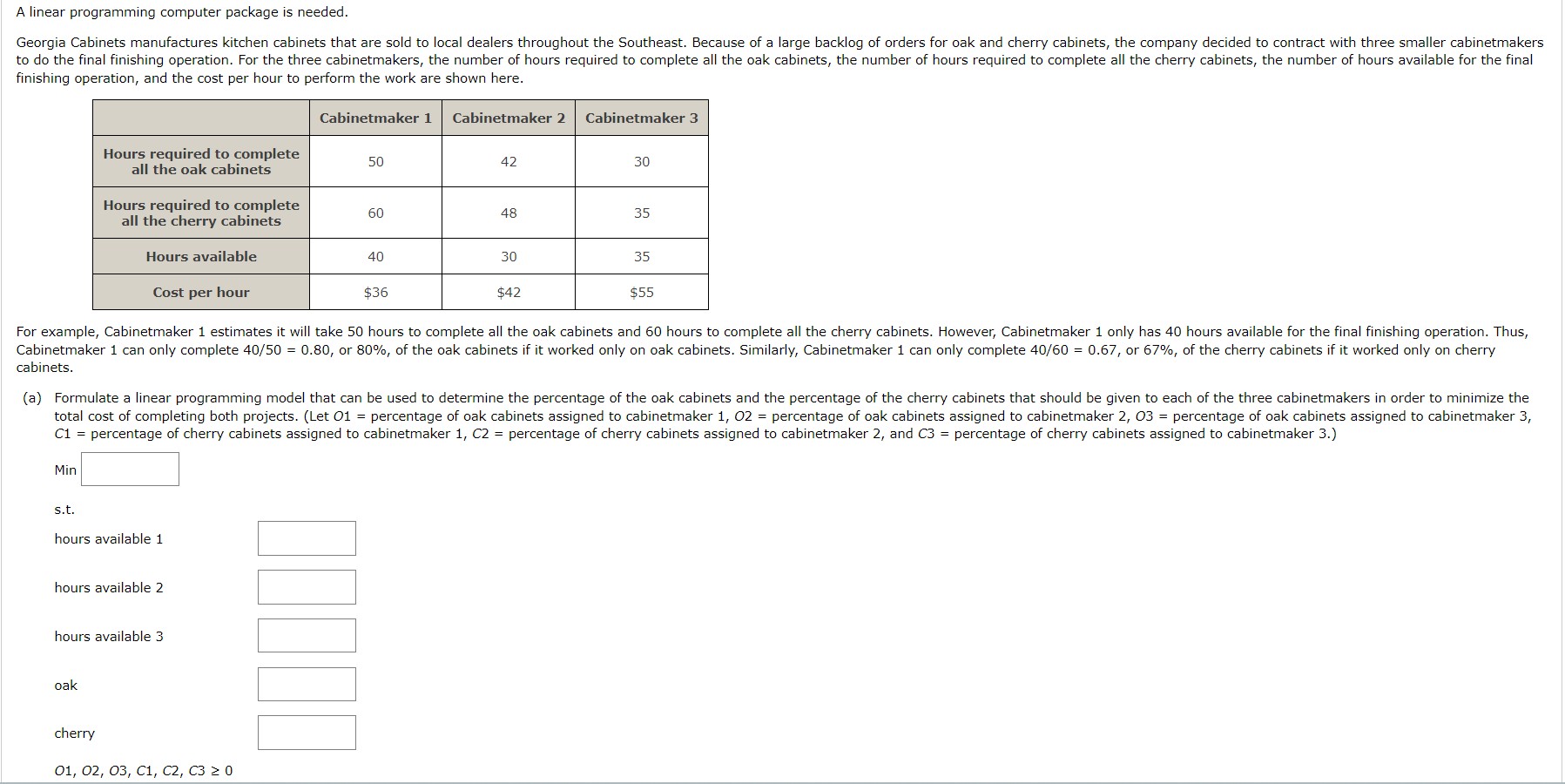 :your percentage values to one decimal place.) O1 O2 | Chegg.com