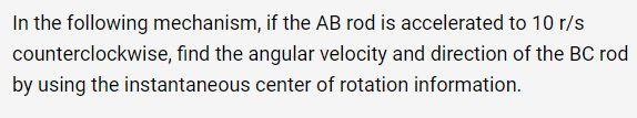 Solved In the following mechanism, if the AB rod is | Chegg.com