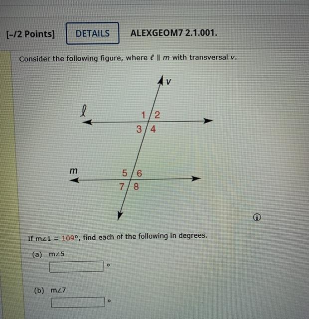 Solved Consider the following figure, where ℓ∥m with | Chegg.com
