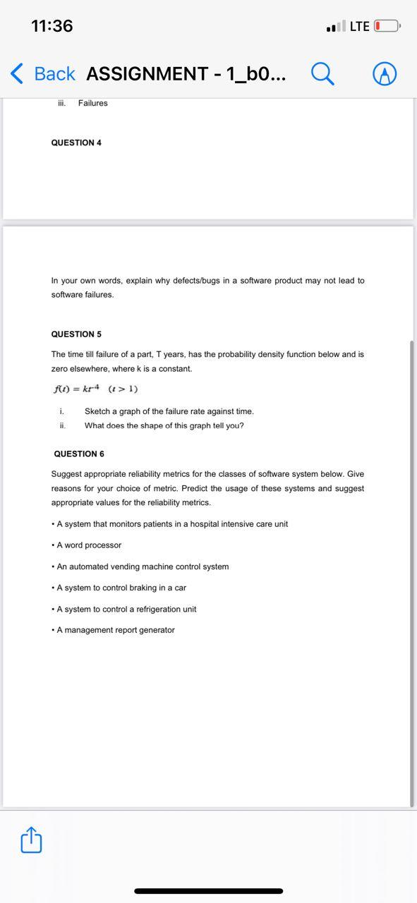 Solved In your own words, explain why defects/bugs in a | Chegg.com