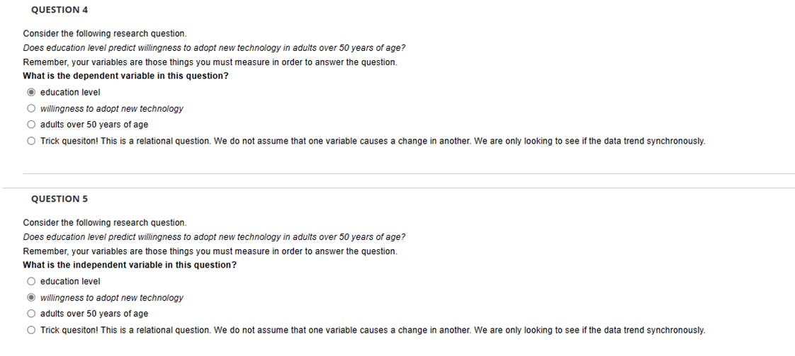 Solved Question 4consider The Following Research Question 
