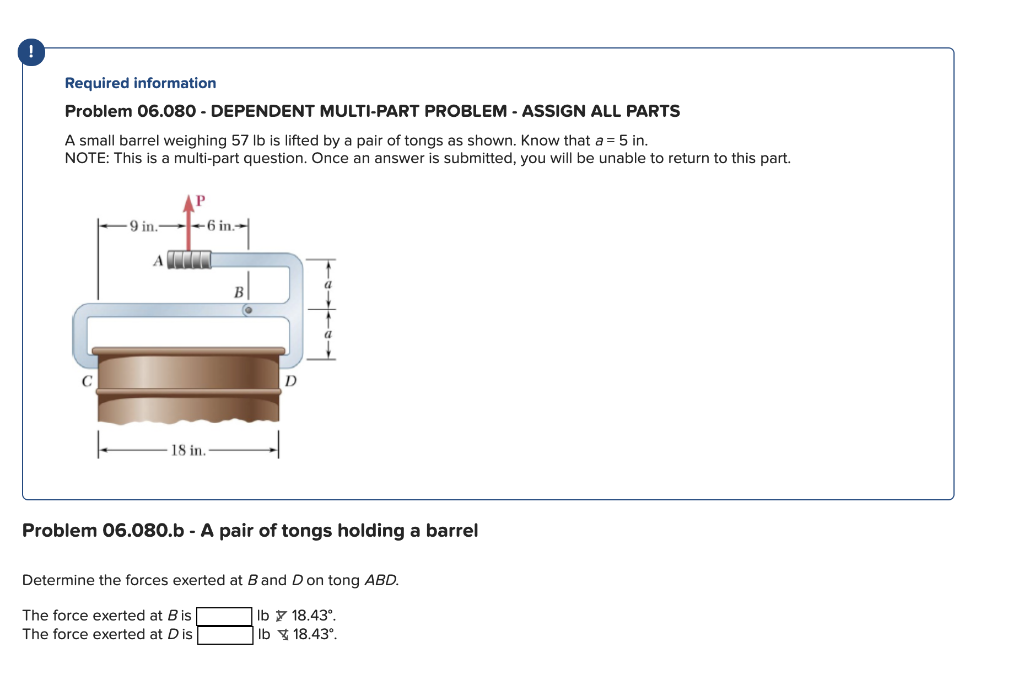 Solved Required information Problem 06.080 - DEPENDENT | Chegg.com Solved Required information Problem 06.080 - DEPENDENT | Chegg.com