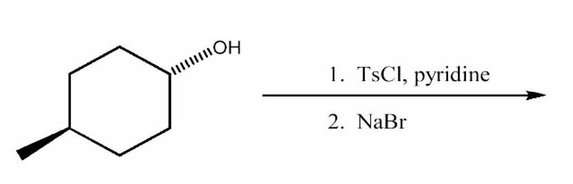 Solved OHIMOH 1. TsCl, pyridine 2. NaBr | Chegg.com