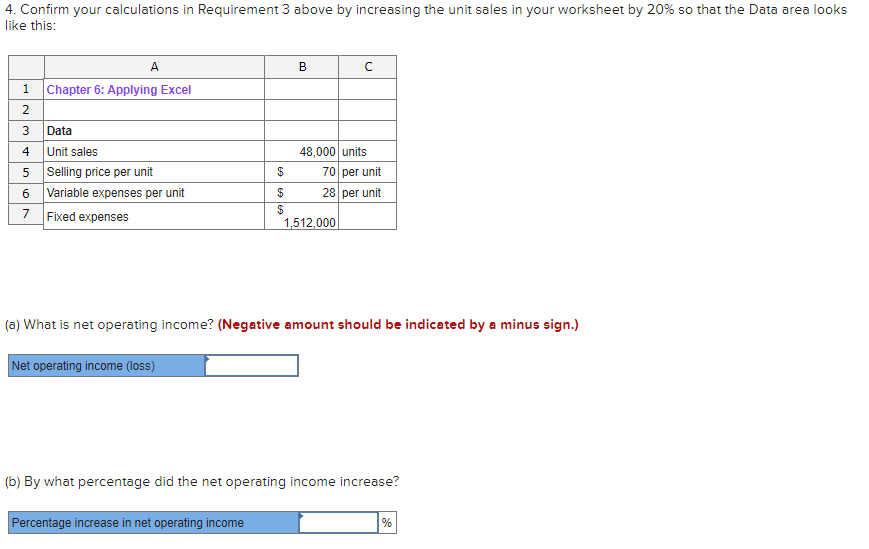 Solved 4. Confirm your calculations in Requirement 3 above | Chegg.com