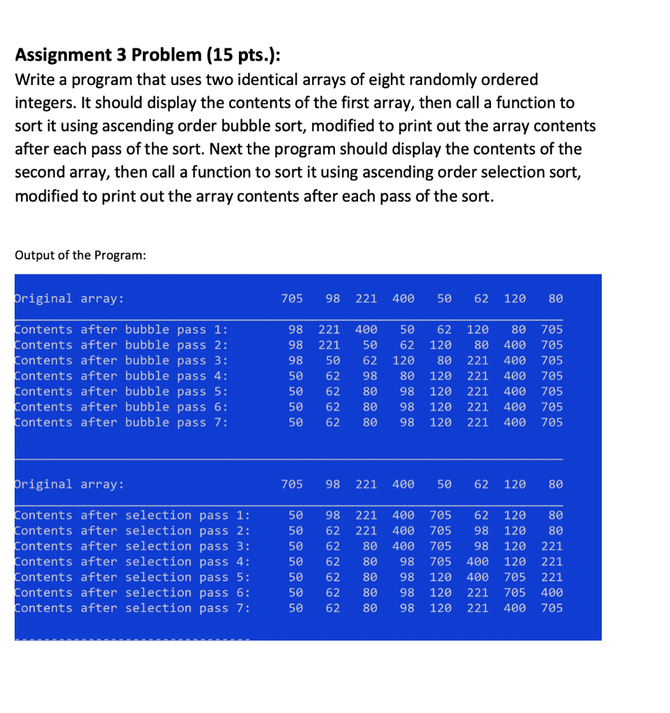 Solved Assignment 3 Problem 15 Pts Write A Program That