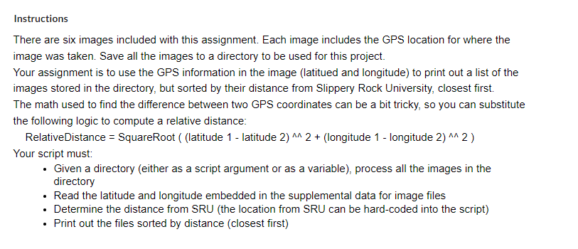 Solved Instructions There are six images included with this | Chegg.com