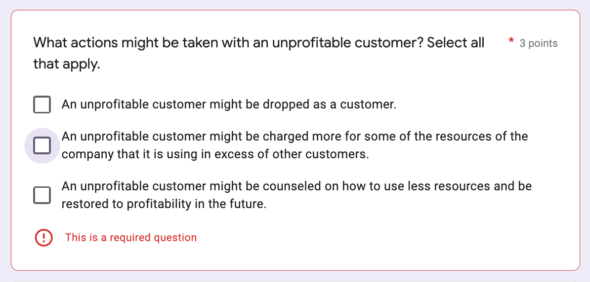 Solved What actions might be taken with an unprofitable | Chegg.com