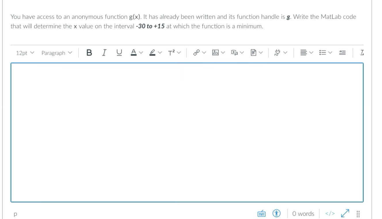 Solved You have access to an anonymous function g(x). It has | Chegg.com