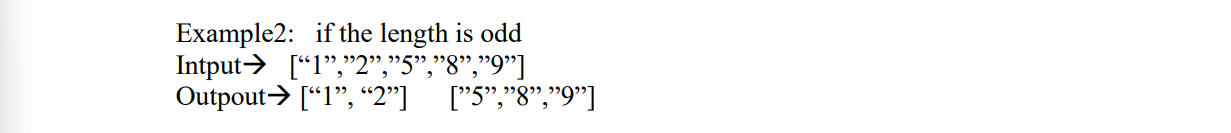 Solved Java Write a program, to divide the list into almost | Chegg.com