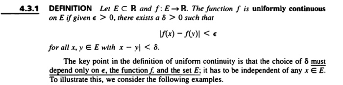 Show That A Lipschitz Continuous Function Is Uniformly 