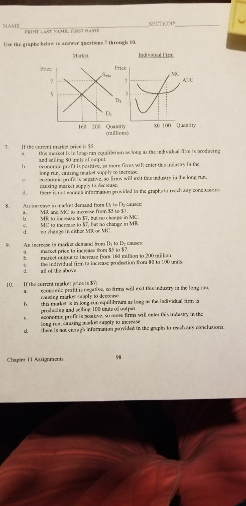 Solved NA SECTION PRINT LAST NAME, FIRST NAME LONG-RUN | Chegg.com