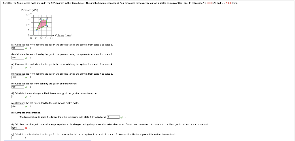 Solved Consider the four process cycle shown in the P.V | Chegg.com