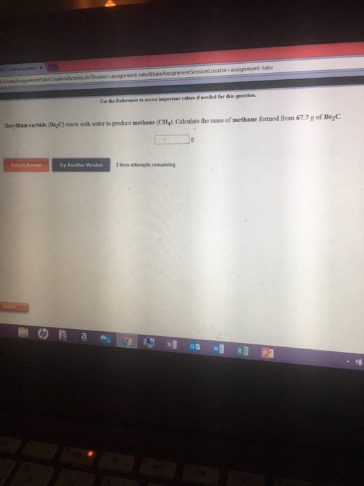 Solved beryllium carbide reacts with water to produce | Chegg.com