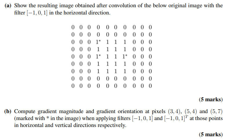 Solved (a) Show the resulting image obtained after | Chegg.com