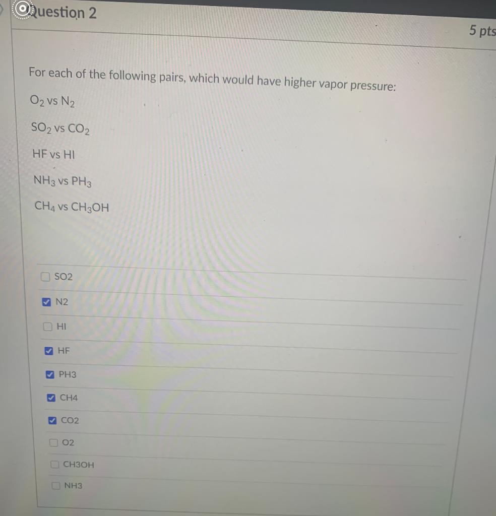 Solved Ouestion 2 5 pts For each of the following pairs, | Chegg.com Solved Ouestion 2 5 pts For each of the following pairs, | Chegg.com