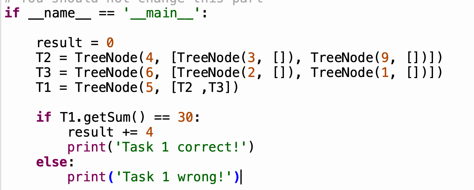 Solved class TreeNode: def init (self, value : int, children | Chegg.com