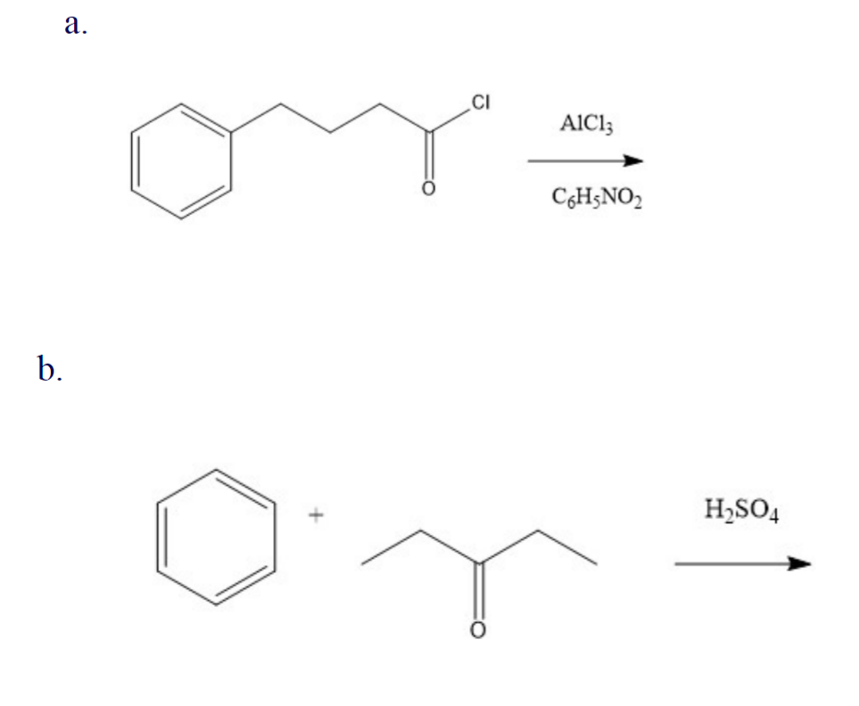 Solved C6H5NO2 AlCl3 H2SO4 | Chegg.com