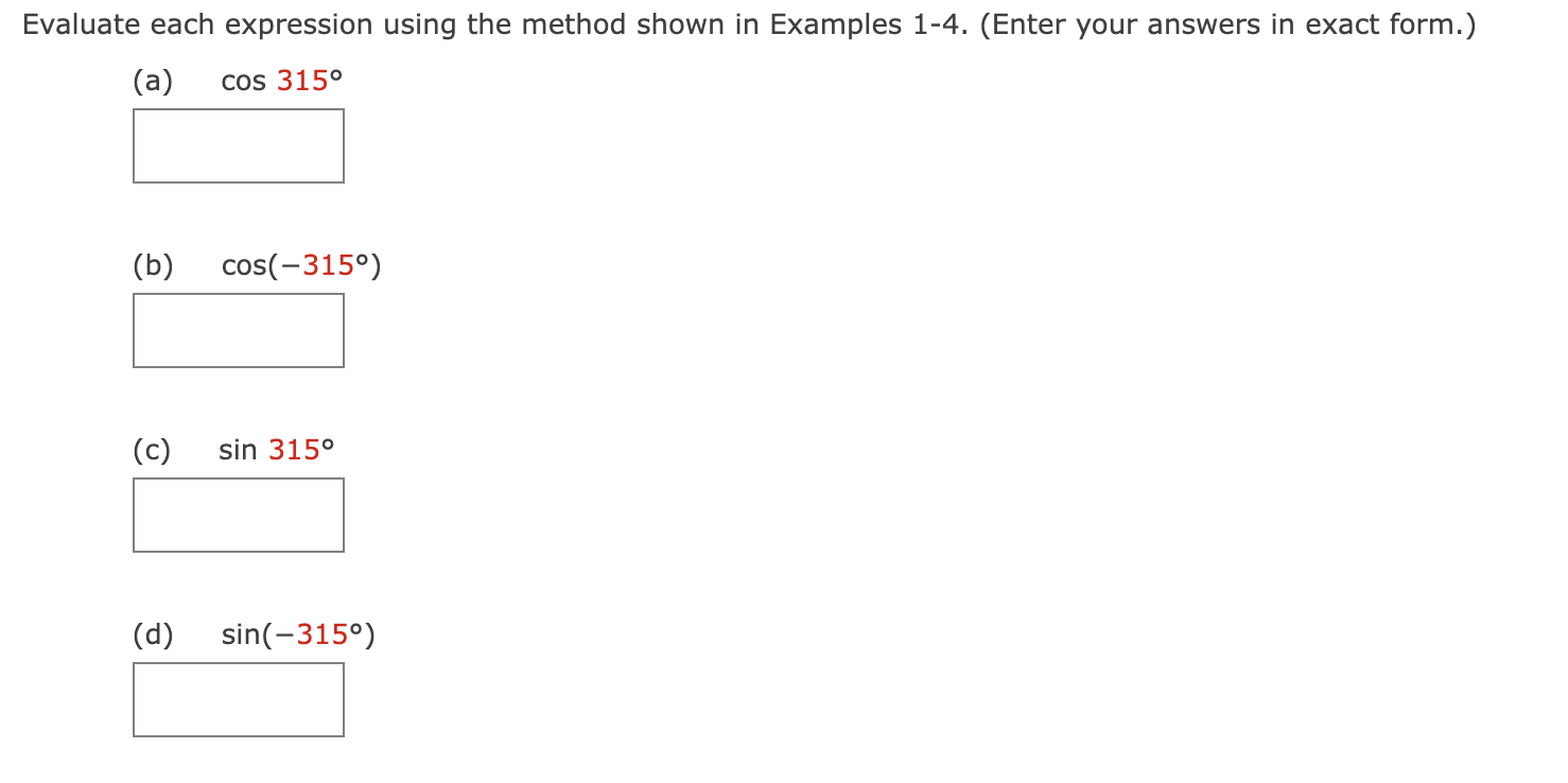 Evaluate each expression using the method shown in | Chegg.com
