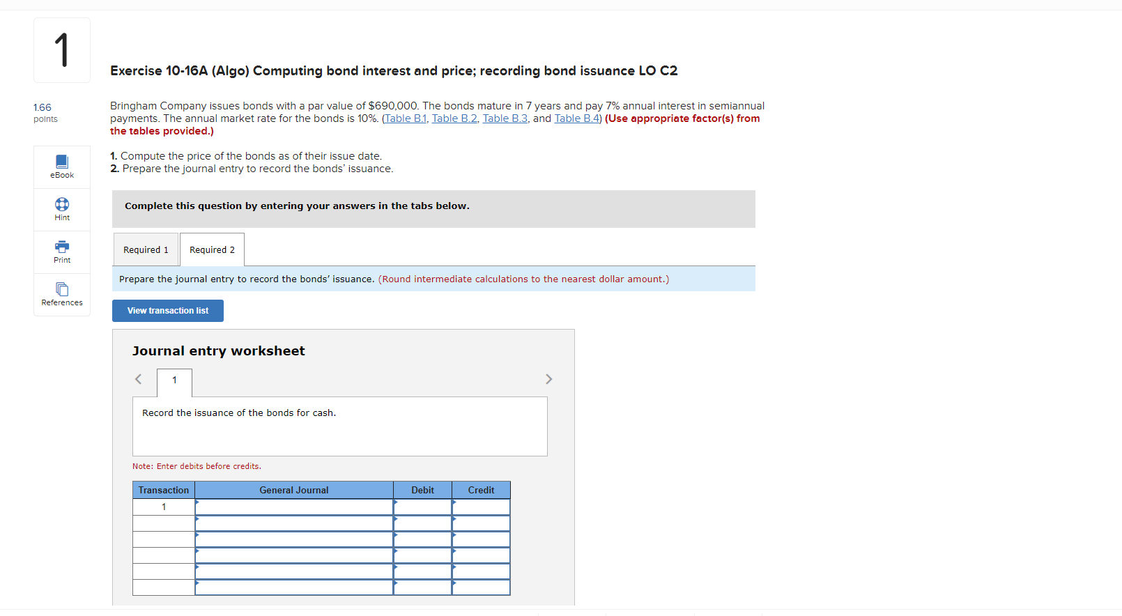 Solved Ch 1 Exercise 10-16A (Algo) Computing bond interest | Chegg.com