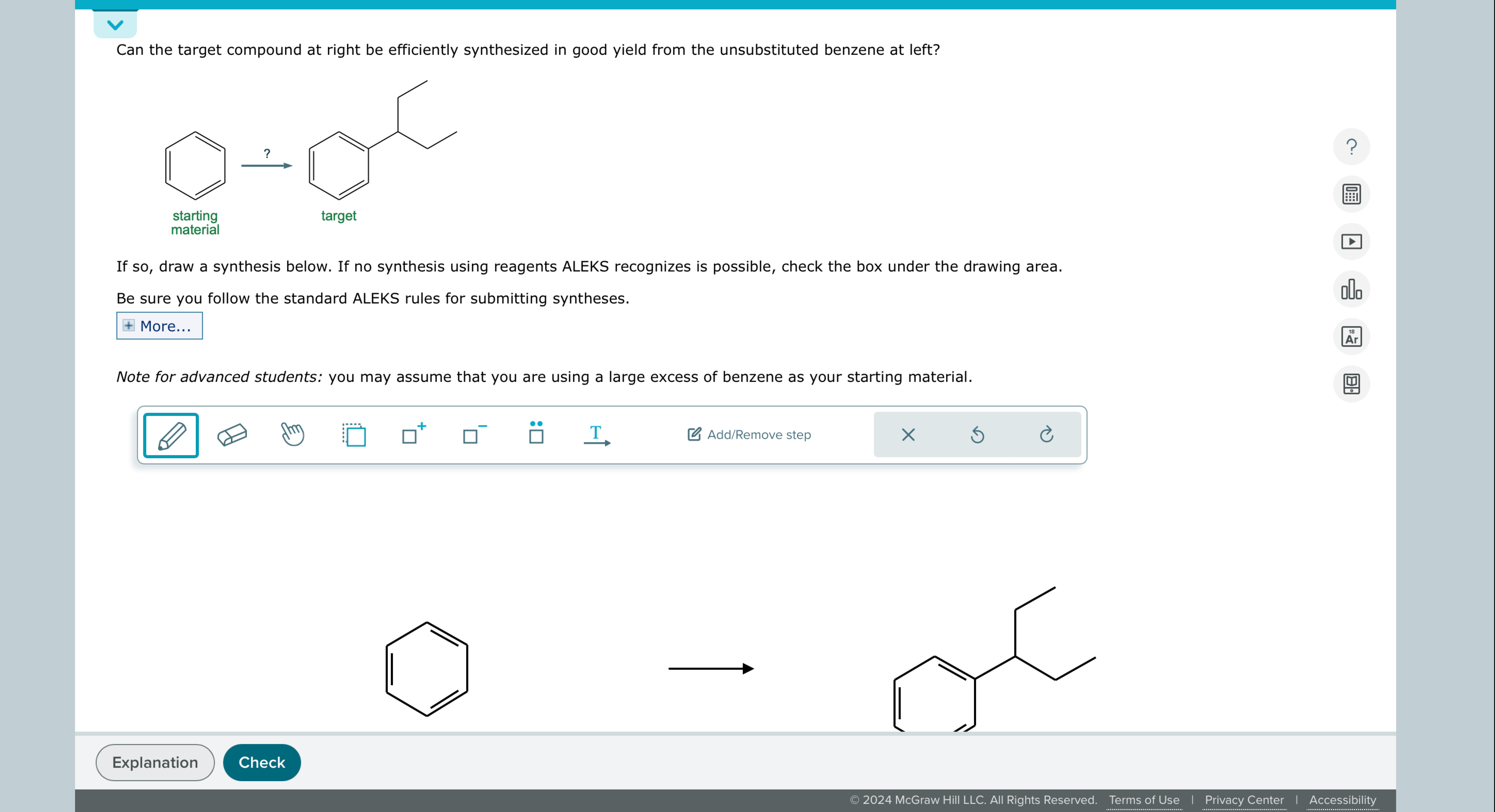 Solved Can the target compound at right be efficiently | Chegg.com