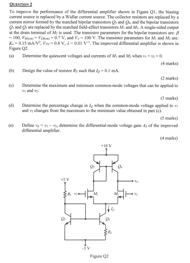 Solved QUESTION 2 To improve the performance of the | Chegg.com
