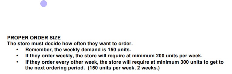 Solved If they order every 3 weeks, what will be the minimum | Chegg.com