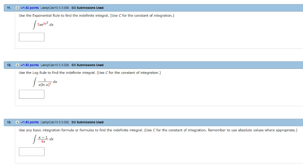 Solved Use the Exponential Rule to find the indefinite | Chegg.com
