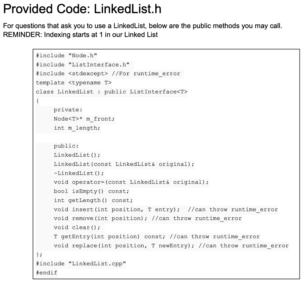 Solved Assume you are in main.cpp. Define the free-floating | Chegg.com