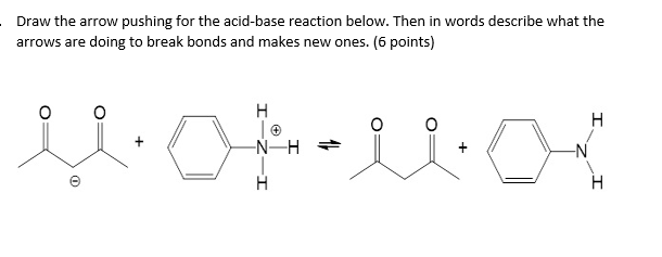 Solved Draw the arrow pushing for the acid-base reaction | Chegg.com