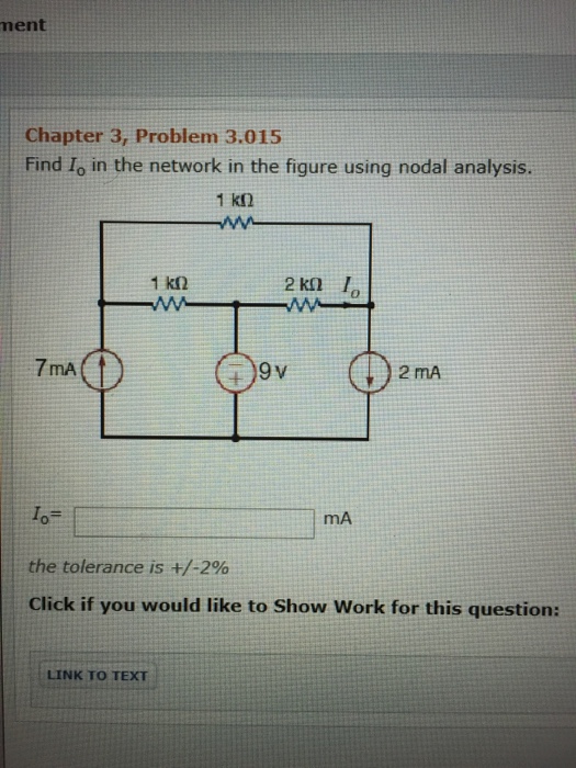 Solved ment Chapter 3, Problem 3.015 Find Io in the network | Chegg.com