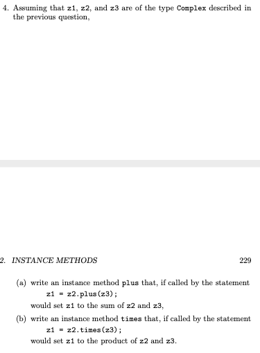 Solved 3. Suppose that a class Complex has been defined as | Chegg.com