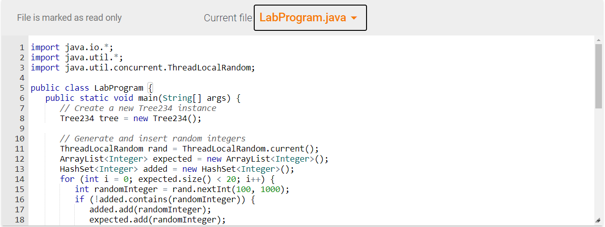 Solved In this lab, the Tree234 class is extended to support | Chegg.com