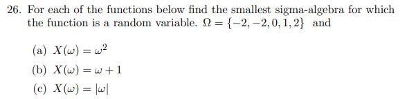 Solved 26. For each of the functions below find the smallest | Chegg.com