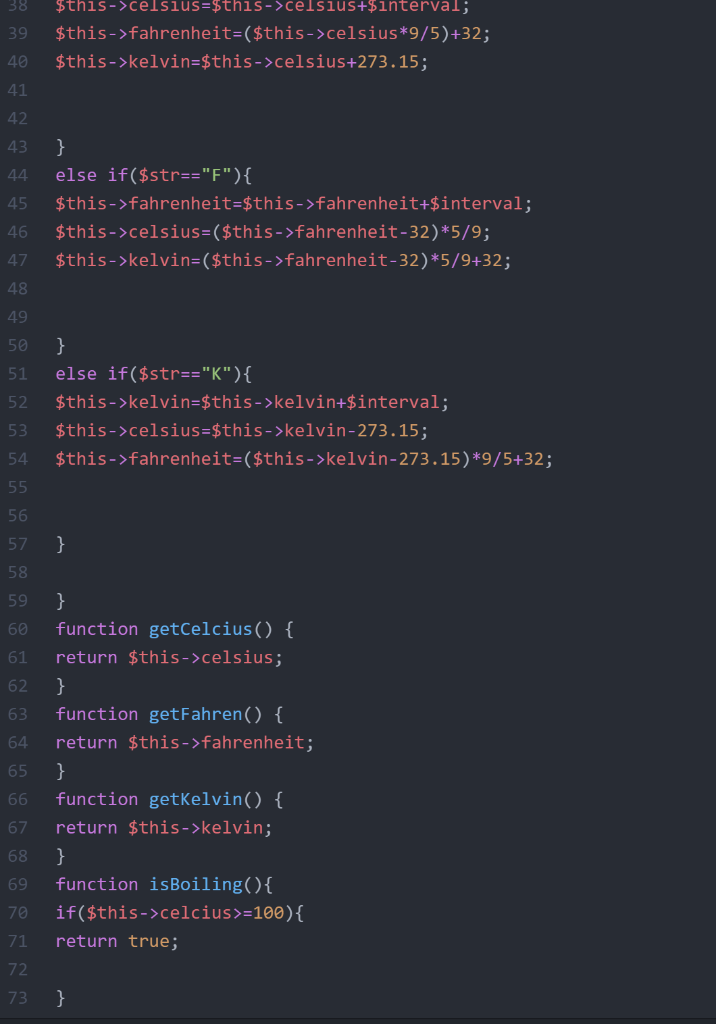 Solved I have the code for the temperature part but I need | Chegg.com