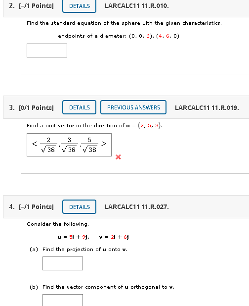 Solved 2. (-/1 Points) DETAILS LARCALC11 11.R.010. Find the | Chegg.com Solved 2. (-/1 Points) DETAILS LARCALC11 11.R.010. Find the | Chegg.com
