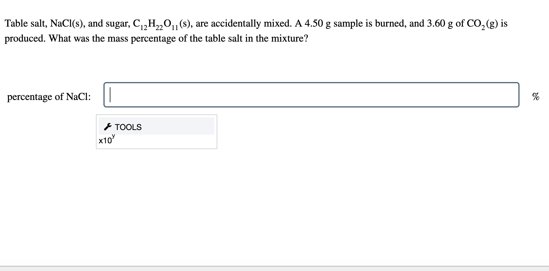 Solved Table salt, NaCl(s), and sugar, C12H2201(s), are | Chegg.com