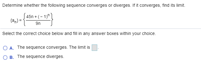 Solved Determine whether the following sequence converges or | Chegg.com