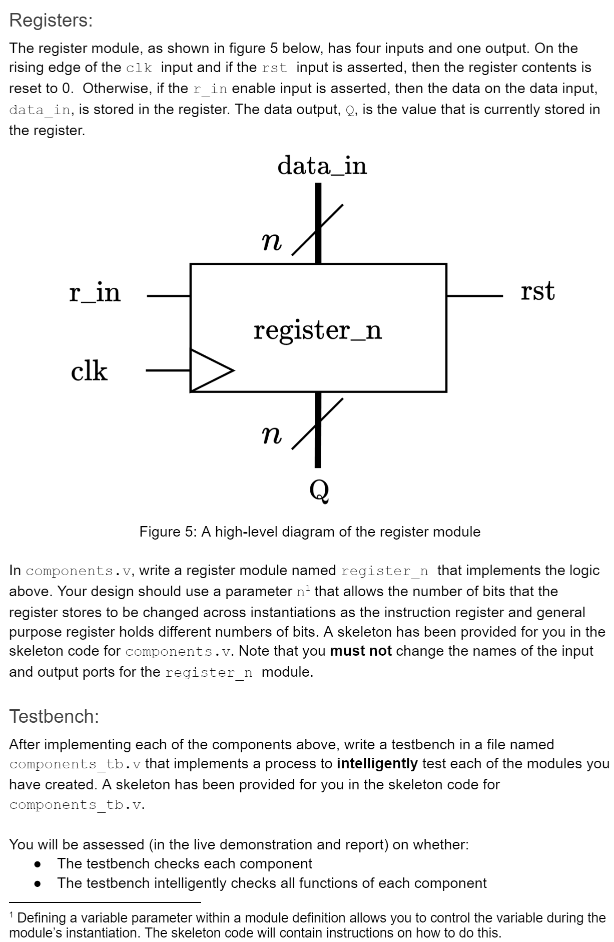 Solved Task 1: The CPU Components To begin, we must first | Chegg.com