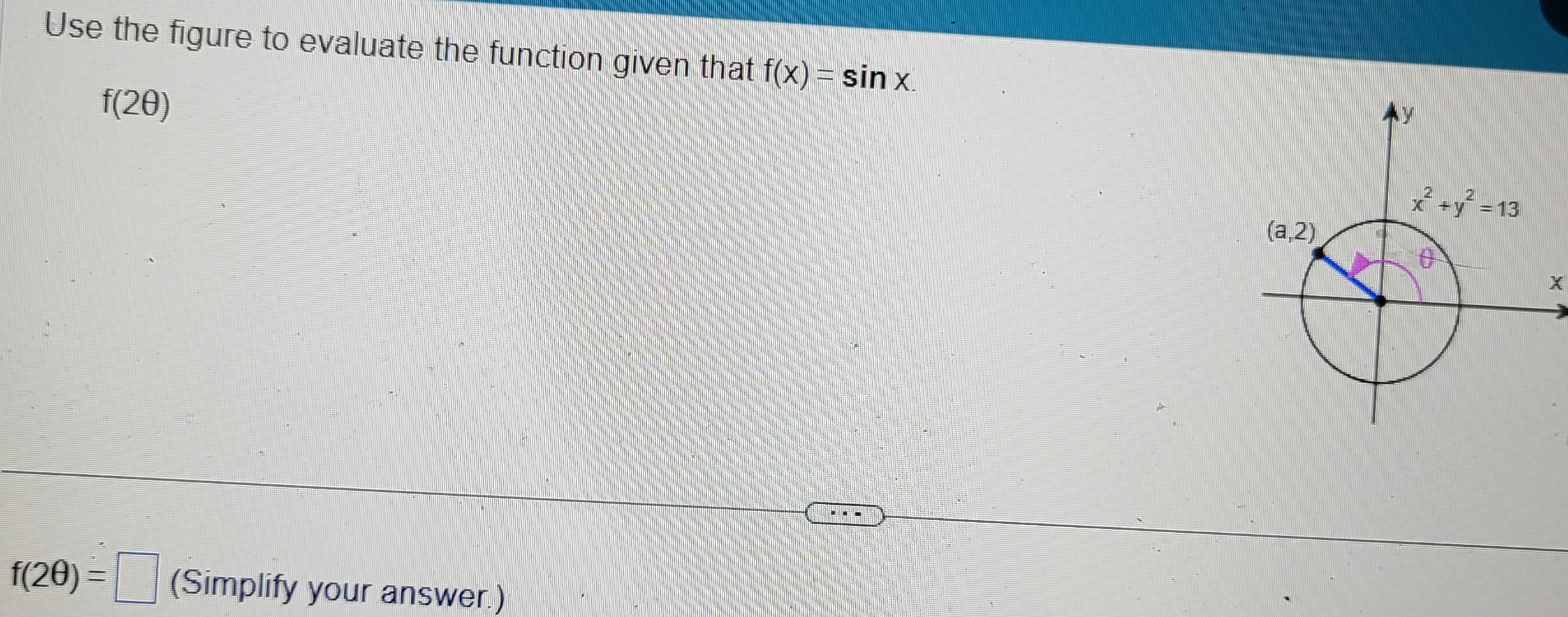 Solved Use the figure to evaluate the function given that | Chegg.com