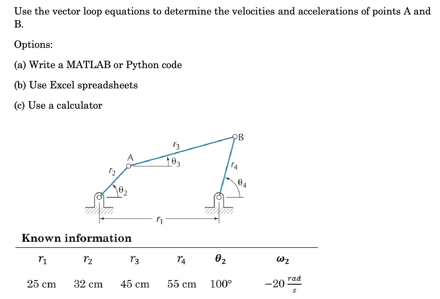 Solved Use The Vector Loop Equations To Determine The